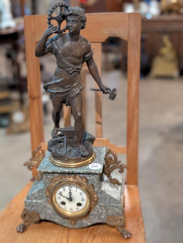 ≥ Antieke Franse pendule 55 cm hoog €65. — Antiek | Klokken — Marktplaats