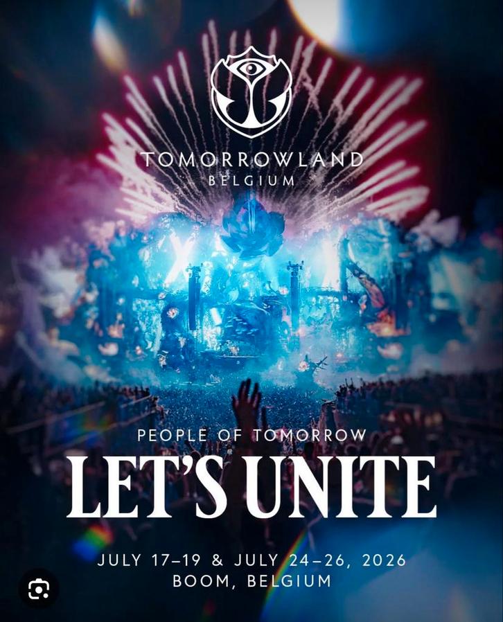 ≥ 3 Tomorrowland tickets 2026 global journey bus package — Evenementen ...