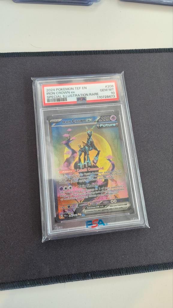 ≥ Iron Crown EX 206/162 [PSA 10] - Pokemon Temporal Forces ...