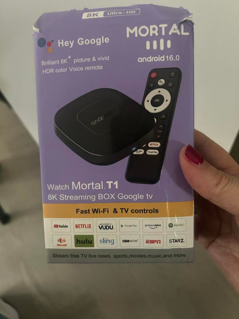 ≥ Mortal T1 8K Streaming Box Google TV - Nieuw in doos — Mediaspelers ...