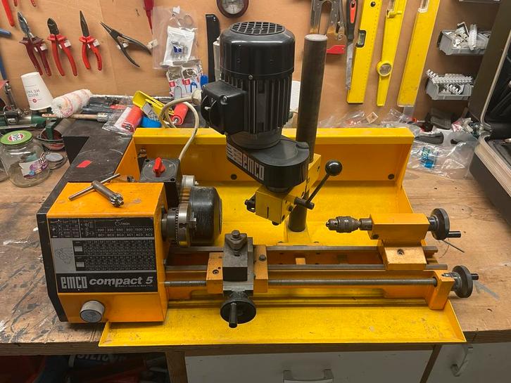 ≥ Emco Compact 5 Metaaldraaibank — Draaibanken — Marktplaats
