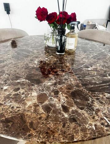 ≥ Marmer Eettafel & Salontafel Set 3x — Tafels | Salontafels — Marktplaats
