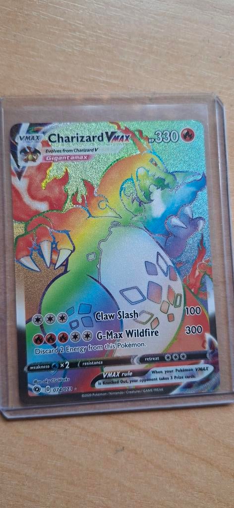≥ Rainbow Charizard VMAX NM — Verzamelkaartspellen | Pokémon — Marktplaats