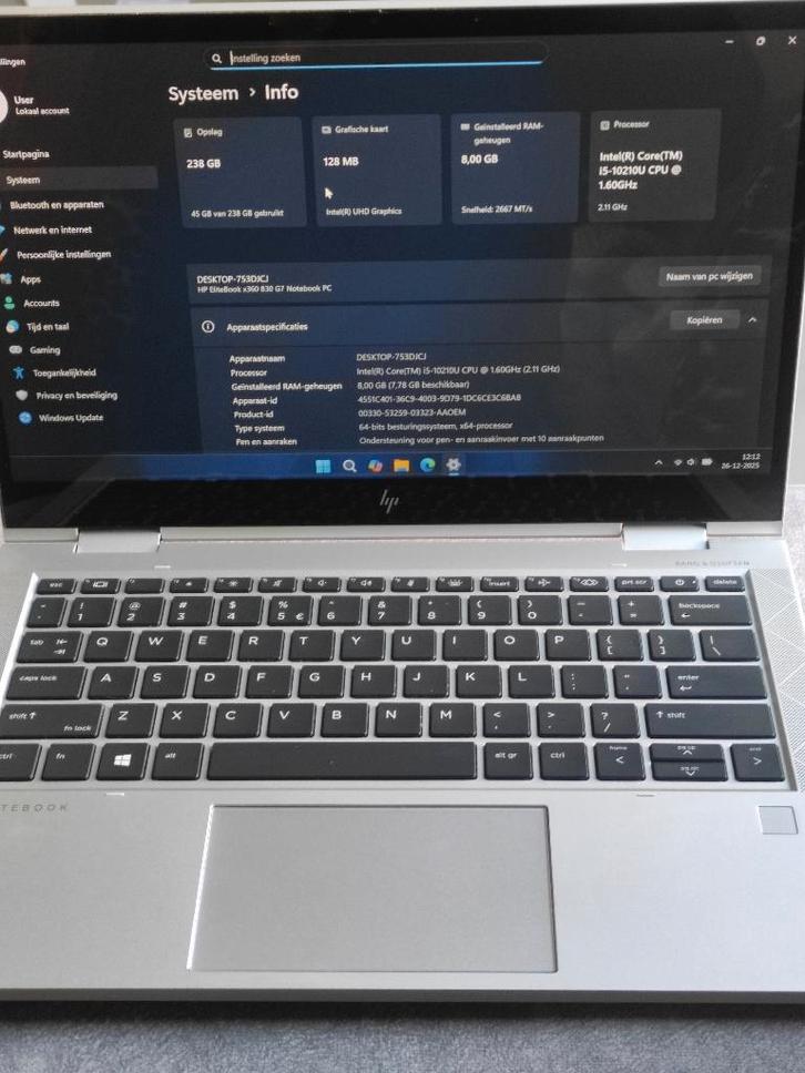 ≥ HP EliteBook x360 830 G7 — Windows Laptops — Marktplaats