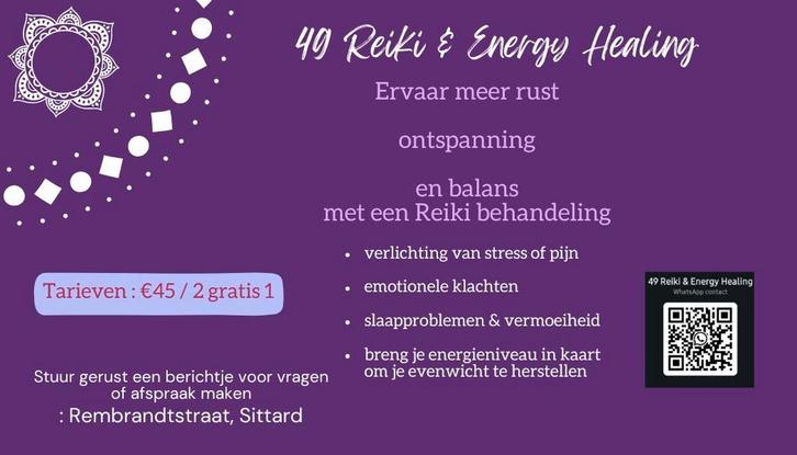 ≥ Reiki behandeling — Welzijn | Masseurs en Massagesalons — Marktplaats