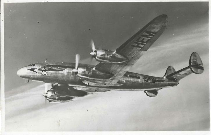 ≥ Ansichtkaart: Lockheed Constellation — Ansichtkaarten | Nederland ...
