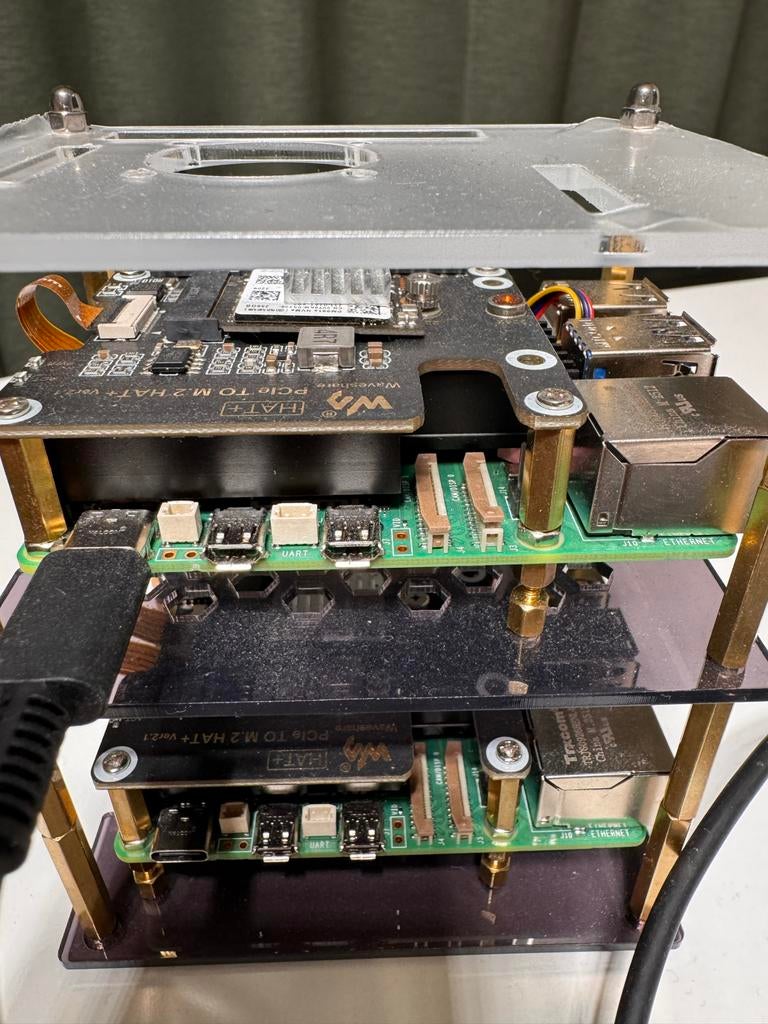 ≥ Raspberry Pi 5 Cluster (4x 16GB) met SSD's en actieve koelin ...