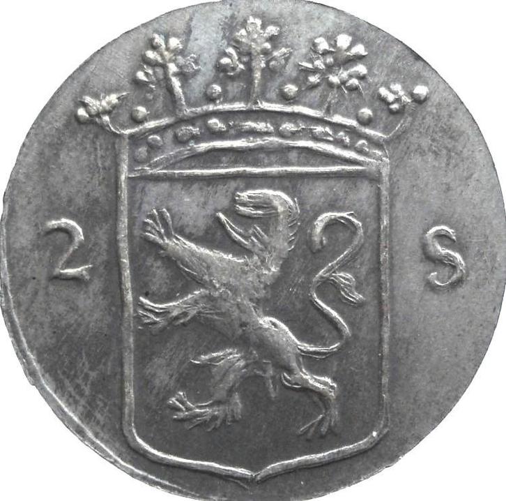 ≥ Nederland - Utrecht 2 stuivers 1787 (Birmingham-slag) — Munten ...