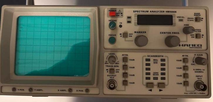 ≥ HAMEG HM5006 Spectrum Analyser met Tracking generator — Zenders en ...