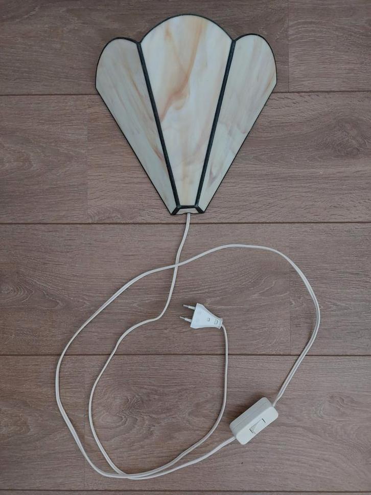 ≥ Vintage antiek schelp wandlamp lamp Tiffany stijl style — Antiek ...