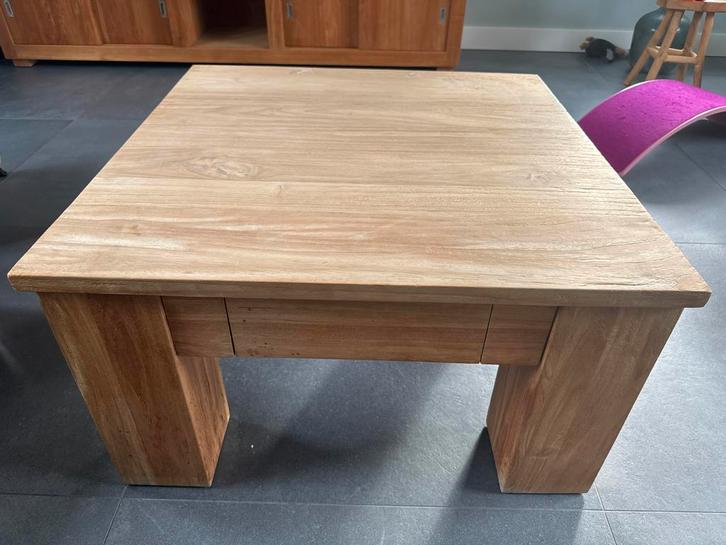 ≥ Teak houten salontafel - Venray — Tafels | Salontafels — Marktplaats