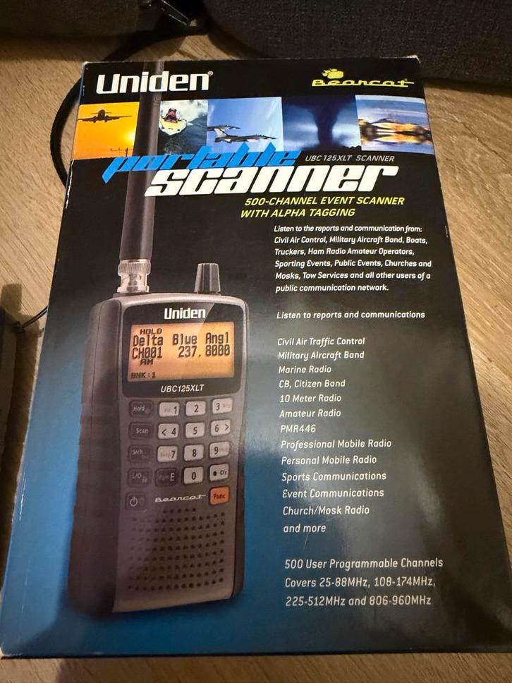 ≥ Uniden Scanner UBC125XLT - Luchtvaart Voorgeprogrammeerd — Scanners ...