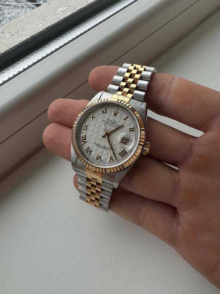 ≥ Rolex datejust 36Ref:16233 ivory piramide dial — Horloges | Dames ...