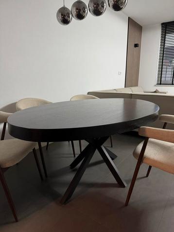 ≥ Zwarte Mango Houten Eettafel (180x110) - moet zsm weg! — Tafels ...