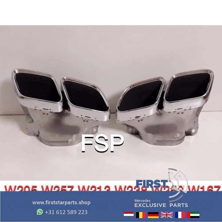 ≥ W205 C205 FACELIFT C63 AMG UITLAAT SIERSTUKKEN SET Mercedes ...