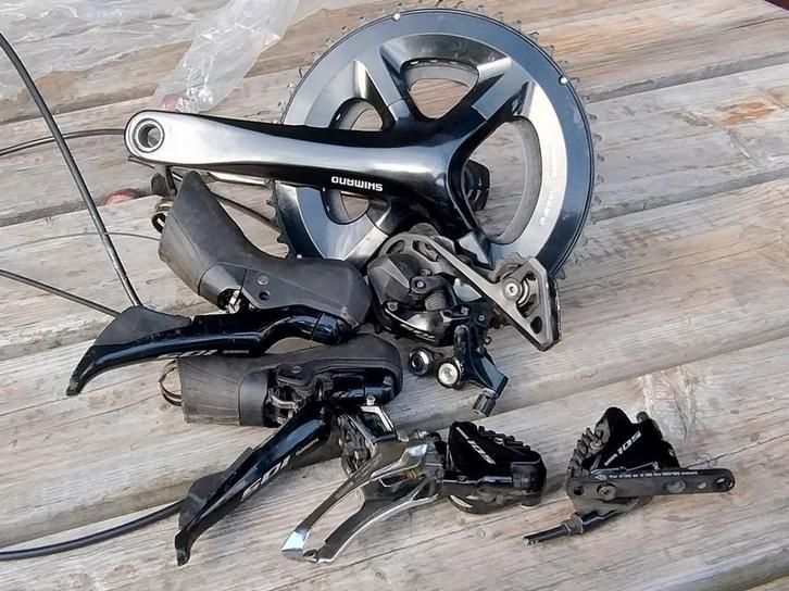 ≥ Shimano 105 11 speed Disc groepset — Fietsonderdelen — Marktplaats