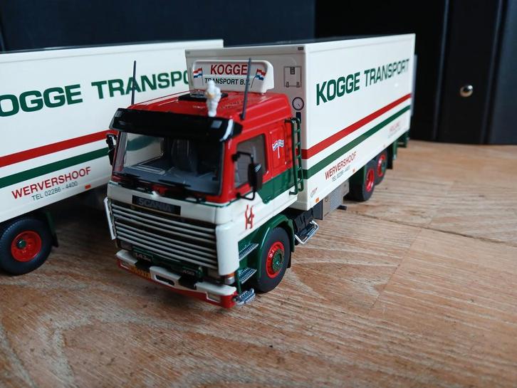 ≥ Scania 143M Topline dubbelstel Kogge Transport Tekno — Modelauto's ...
