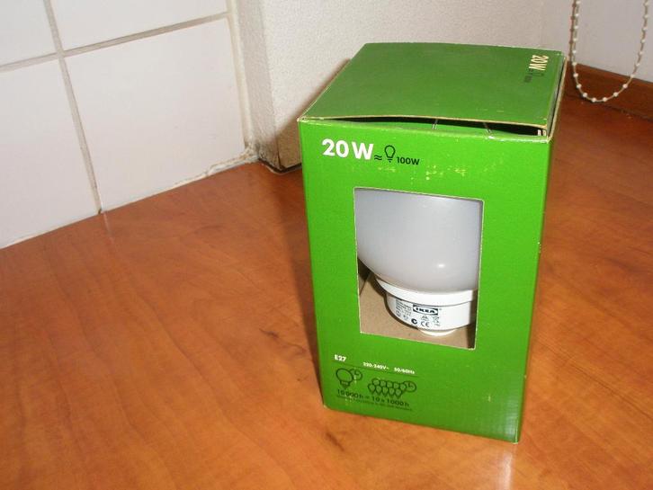 ≥ Spaarlamp 20 watt ( vergel. met 120 watt gloeilamp ) E27 — Lampen ...