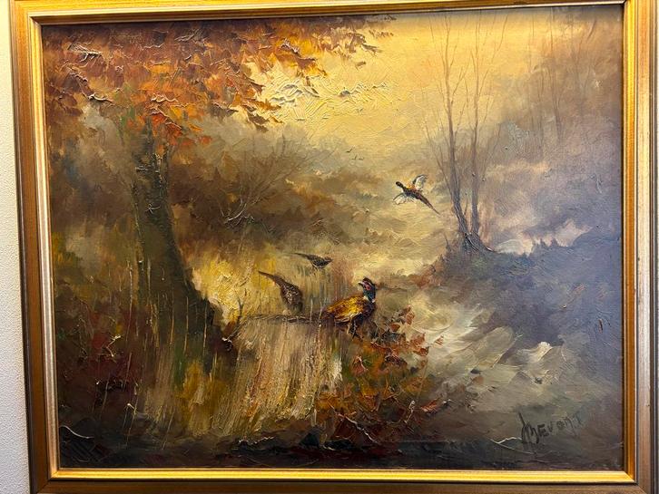 ≥ Schilderij van John Bevort: Landschap met Fazanten — Kunst ...