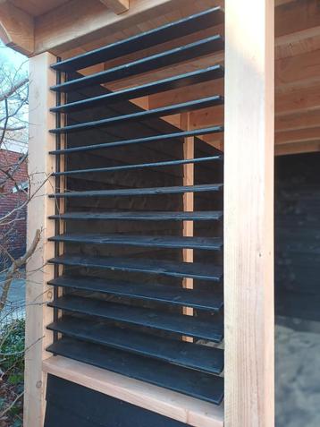 ≥ FLEX FENCE SHUTTERS | 165 CM LANG | ZWART — Overkappingen — Marktplaats