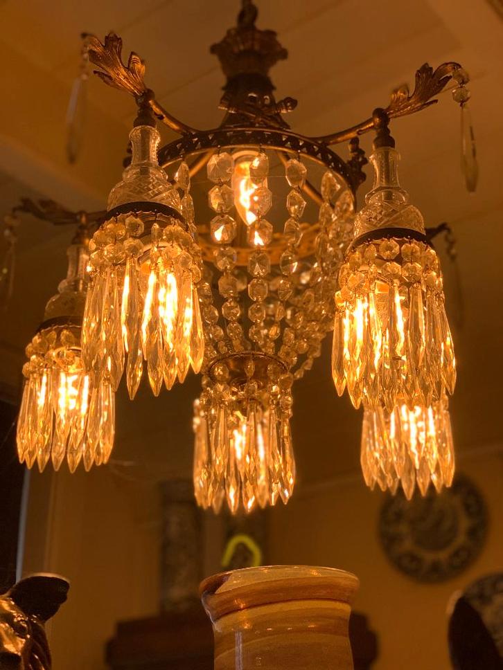 ≥ Antieke lamp glaspegels — Antiek | Lampen — Marktplaats