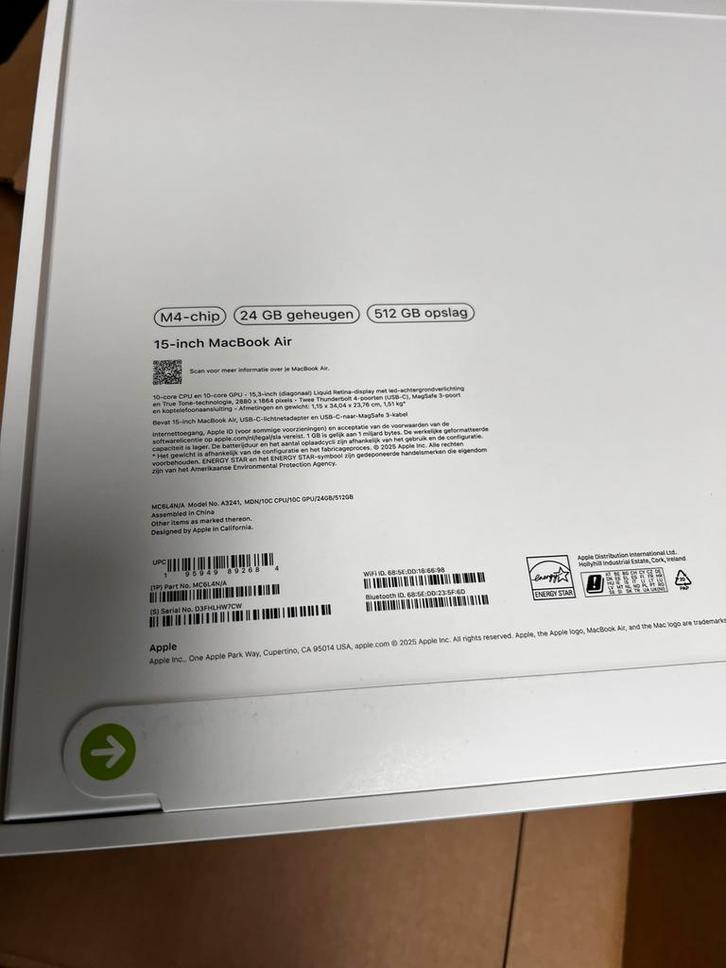 ≥ APPLE MacBook Air 15 inch - M4 - 24 GB - 512 GB - Midnight — Windows ...