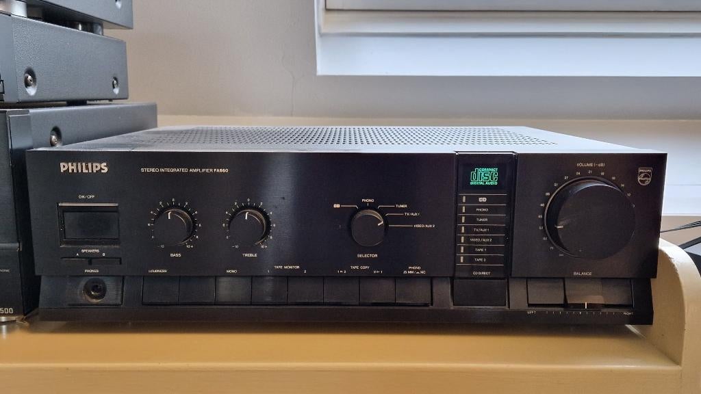 ≥ Philips FA 860 stereo versterker — Versterkers en Receivers — Marktplaats