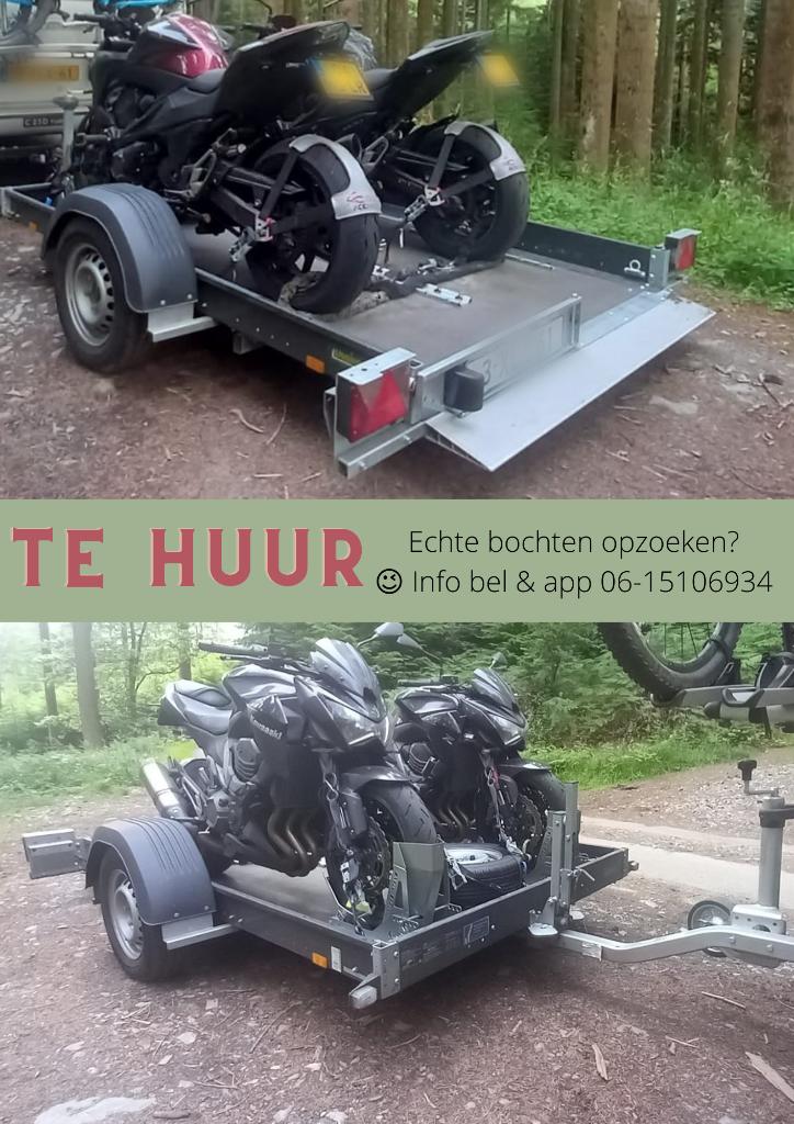 ≥ Motortrailer / motoraanhanger huren — Aanhangers en Bagagewagens ...