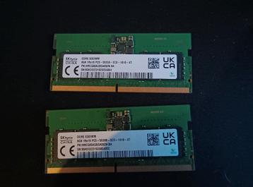 ≥ SK hynix 2x 8GB DDR5-5600 CL40 SO-DIMM — RAM geheugen — Marktplaats
