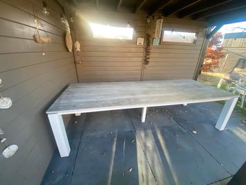 ≥ Life tuintafel aluminium/teak 3.00 x 1.10 — Tuintafels — Marktplaats