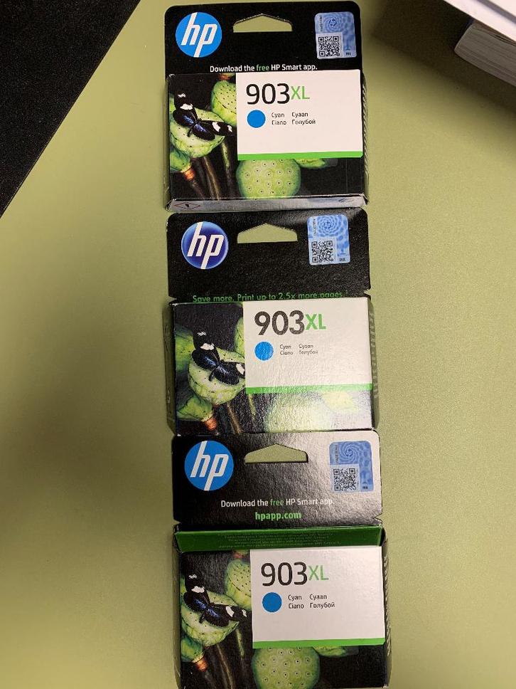 ≥ HP 903 XL cyan, 2 x — Printerbenodigdheden — Marktplaats