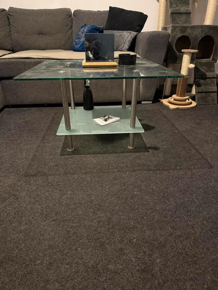 ≥ Glazen Salontafel met Gebruiksporen — Tafels | Salontafels — Marktplaats