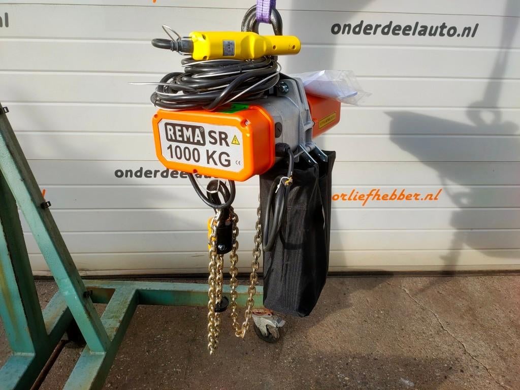 ≥ Rema SR elektrische kettingtakel 380 volt, 1000kg — Lieren en Takels ...