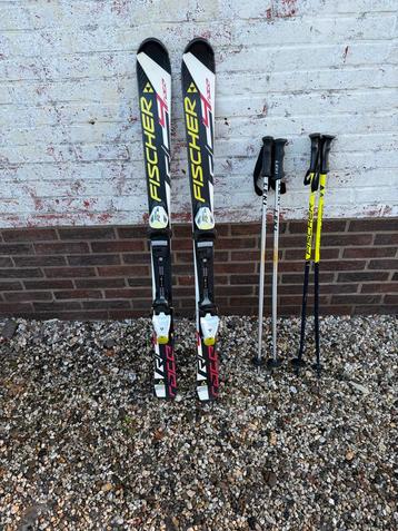 ≥ Fischer Race RC4 Ski's 120cm + Head skischoenen + stokken — Skiën en ...
