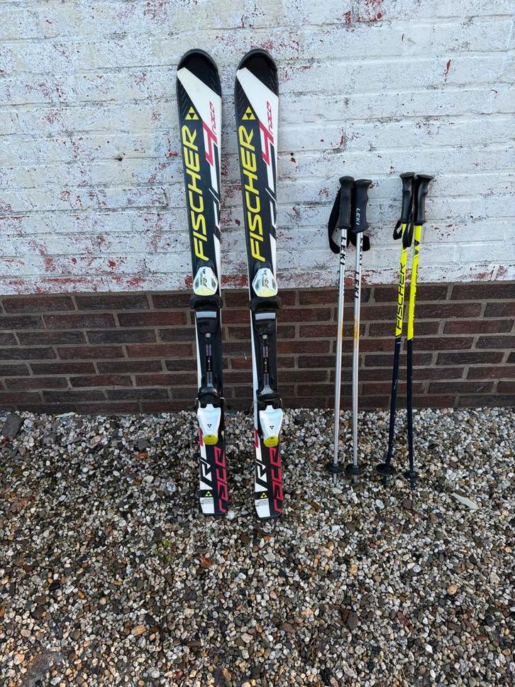 ≥ Fischer Race RC4 Ski's 120cm + Head skischoenen + stokken — Skiën en ...