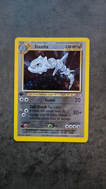 ≥ Steelix 1st Edition Holo Neo Genesis Near Mint — Verzamelkaartspellen ...