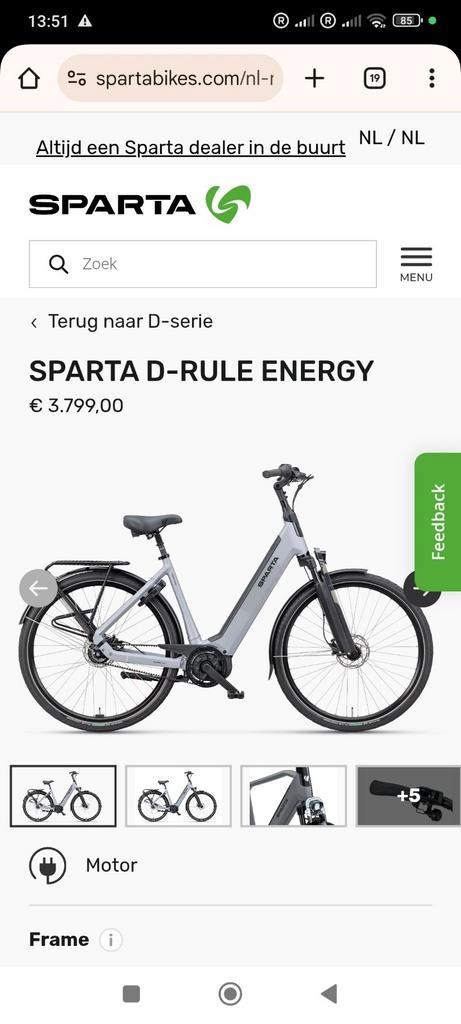 ≥ Sparta d - rule energie dames 62 1400 km 2250 euro — Elektrische ...