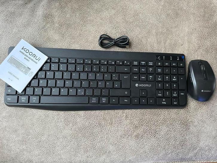 ≥ KOORUI Draadloze Toetsenbord & Muis Combo – Model BKM01 ...