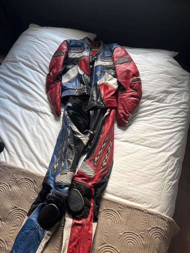 ≥ Vintage Motorpak Leer - race combi van DAMEN — Kleding | Motorkleding ...