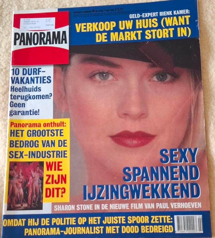 ≥ Panorama 1992/ cover/ foto Filmster Sharon Stone. — Tijdschriften ...