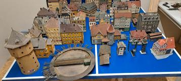 ≥ Partij Faller, Kibri, Vollmer stadshuizen + draaischijf ...