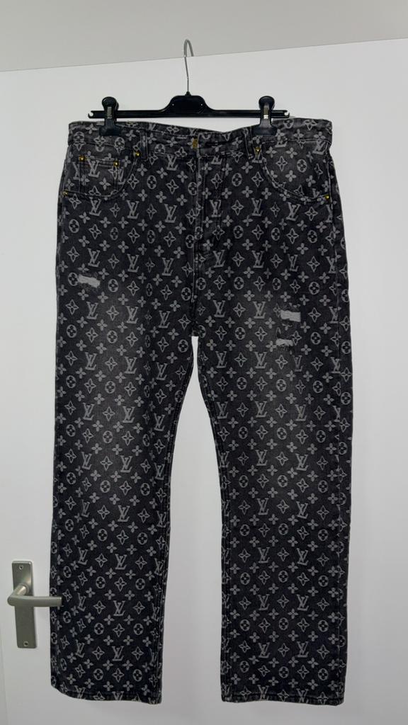 ≥ Louis Vuitton Jeans - Grijs/Zwart — Spijkerbroeken en Jeans — Marktplaats